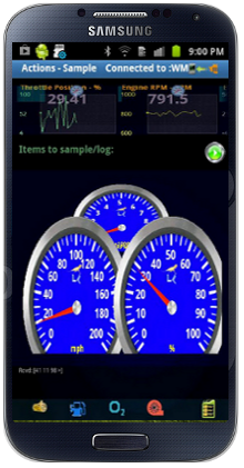 LapLogger - OBD2 reader/logger - Bluetooth Wireless an Wired